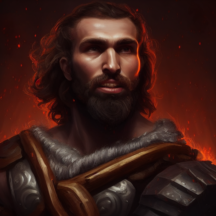 Dandd Barbarian Portrait