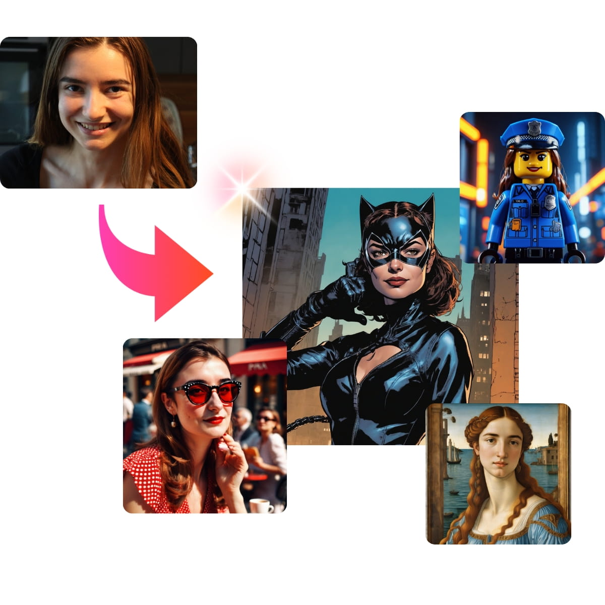 مُنشئ فني للذكاء الاصطناعي الشخصي - ImagineMe